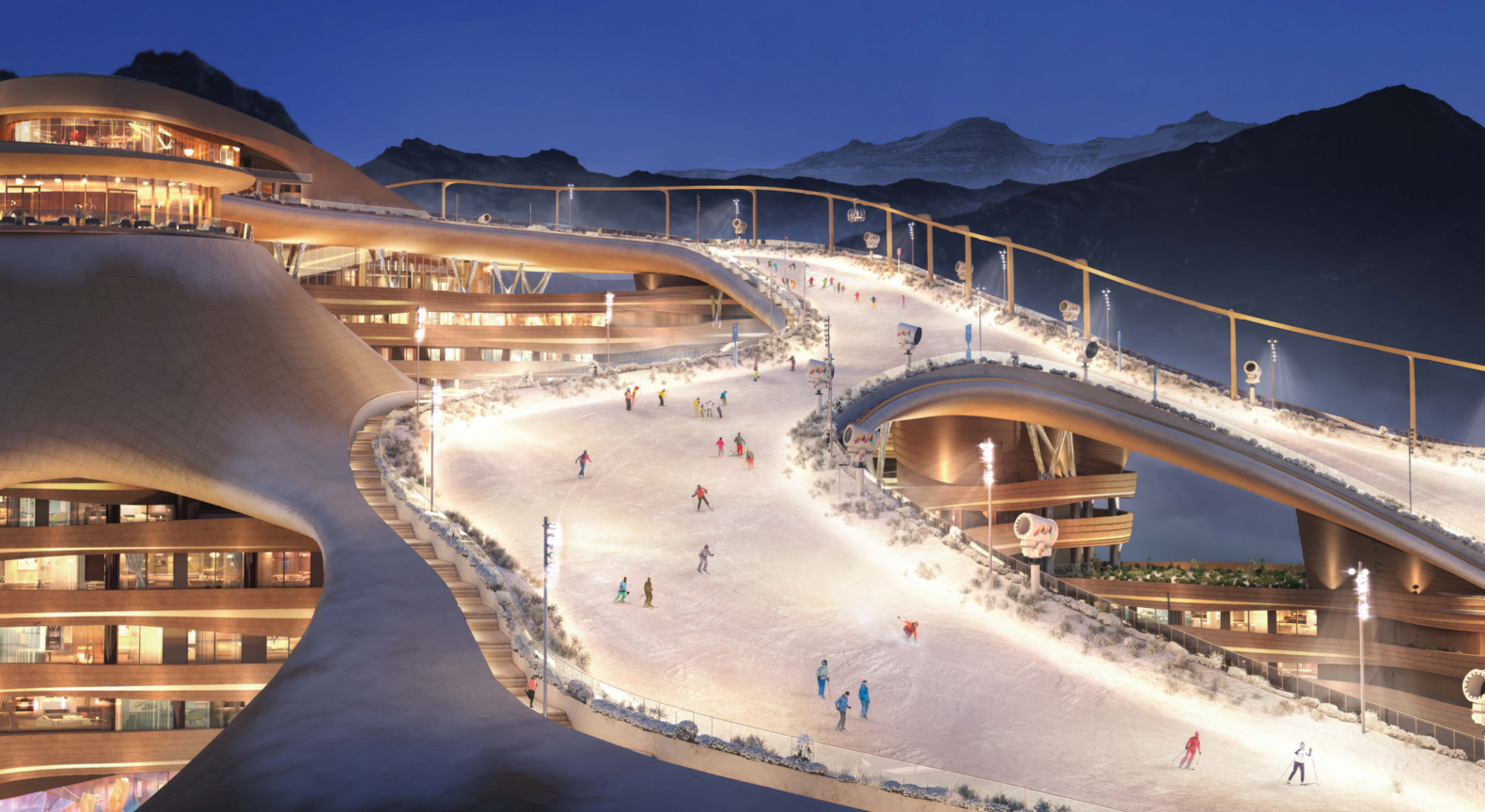 US $500,000 millones para lo imposible: Trojena, la estación de esquí en medio del desierto ...