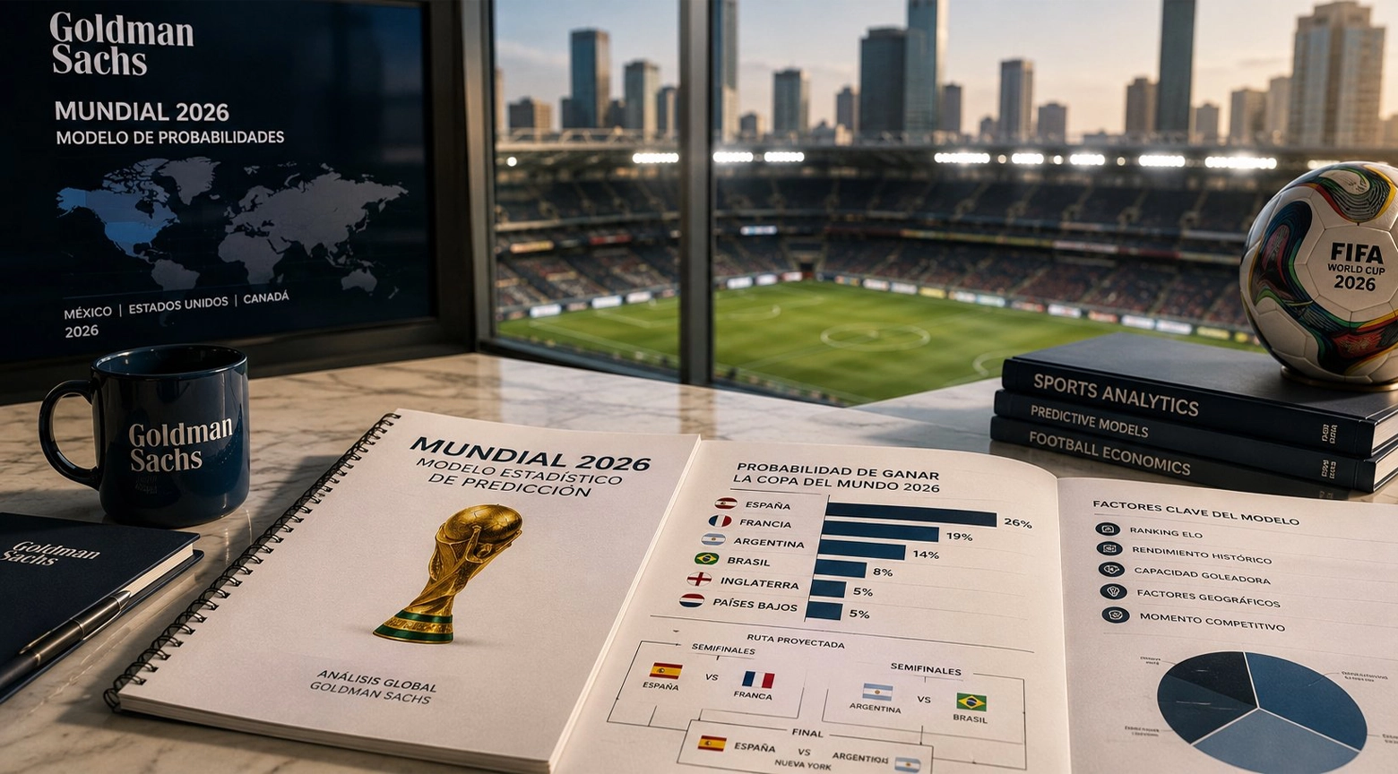 Goldman Sachs predice quién ganará el Mundial 2026